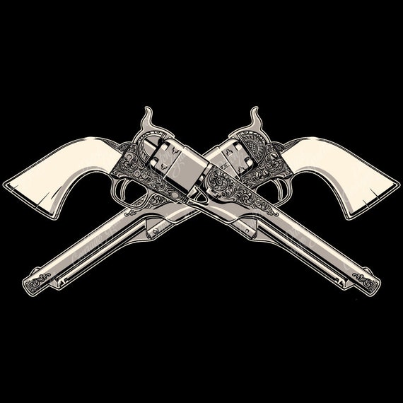 Vintage 44 Army Engraved Pistol Revolver Gun Digital Vector - Etsy