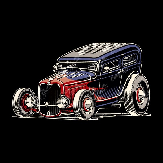 Scallops Hot Rod Drawings