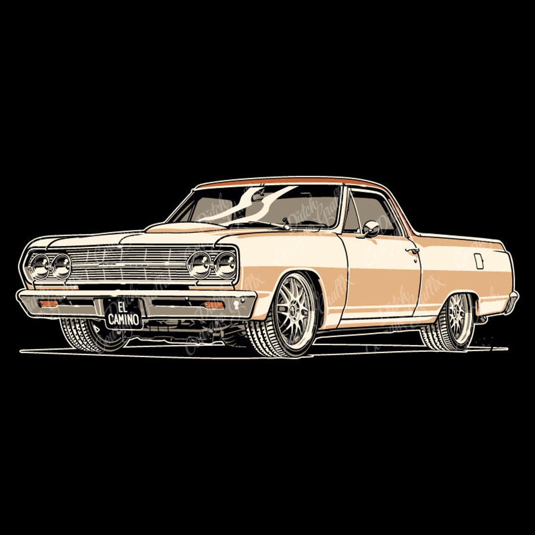 1965 El Camino Pro Touring Style - Digital Vector File - PMS Colors - Etsy