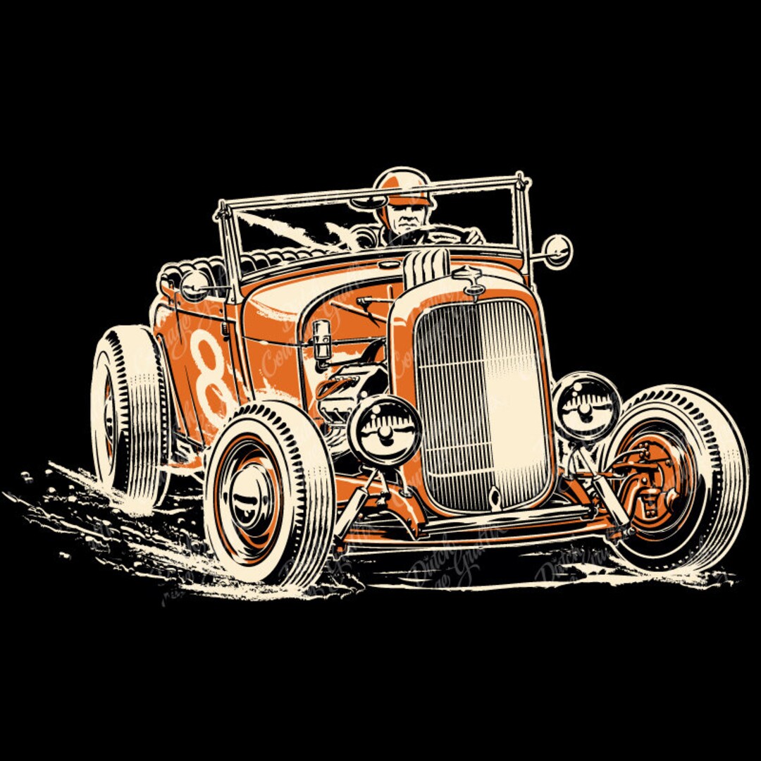 1929 Dirt Track Roadster - Digital Vector File - PMS Colors - Etsy