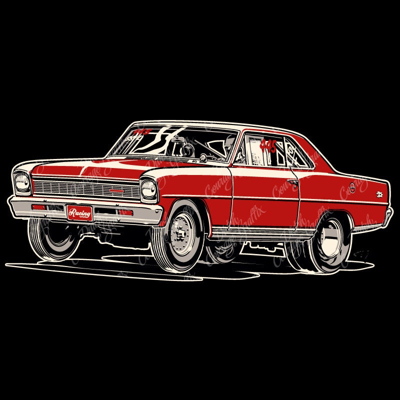 Chevy Nova Drawing - Etsy
