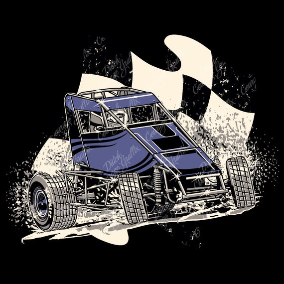 Wingless Midget Speedway Sprint Car Digital Vector File - Etsy New Zealand