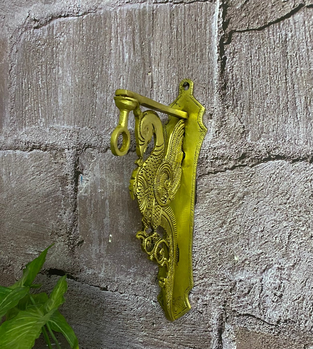Handcrafted Parrot Design Brass Wall Hook. Home Decor . Wall Decor ...