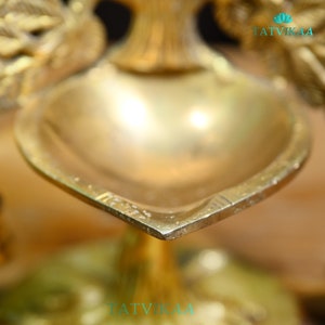 Brass Diya for Home Temple Oil Wick Lamp . Home Decor . - Etsy