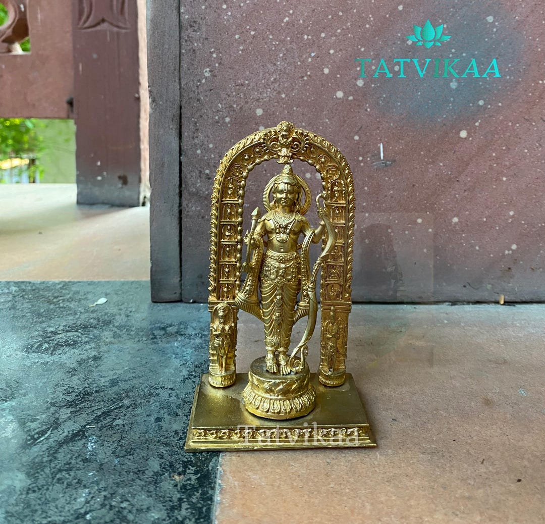 Brass Lord Rama Statue . Ayodhya Temple Lord Rama Statue . Hindu God - Etsy