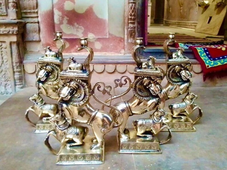 Brass Yazhis /mythical Yali Table Legs Set of 4 Exclusive - Etsy