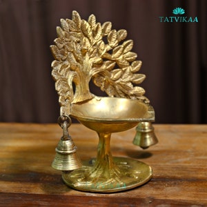 Brass Diya for Home Temple Oil Wick Lamp . Home Decor . - Etsy