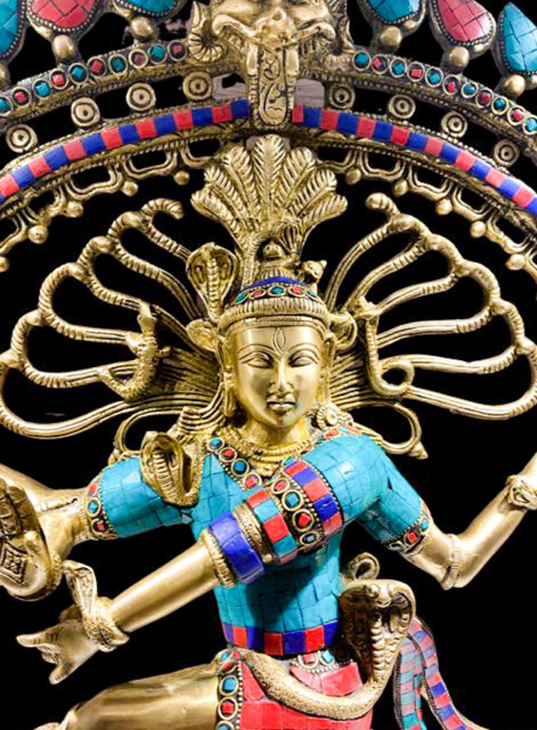 Nataraja Statue Large in Brass, 68.5 CM Big Brass Dancing Shiva Natraj ...