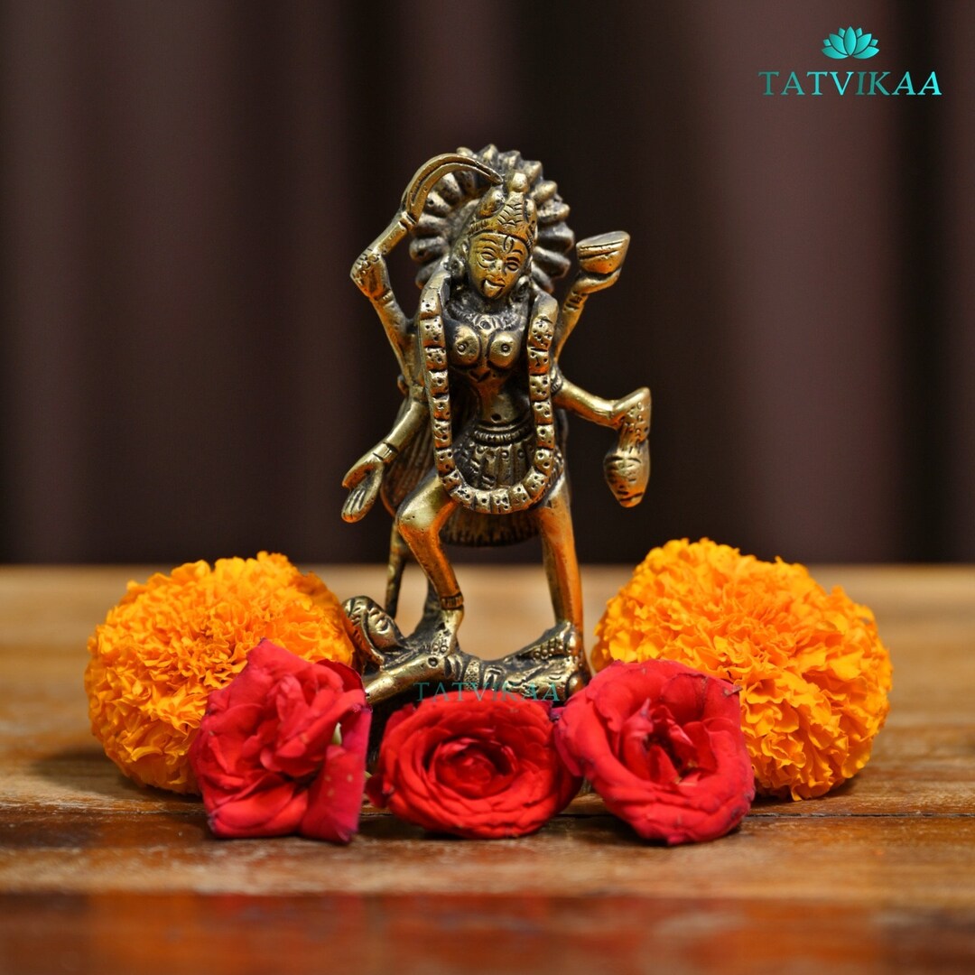 Brass Statue of Goddess Kali . Hindu God Statue . Home Decor. - Etsy