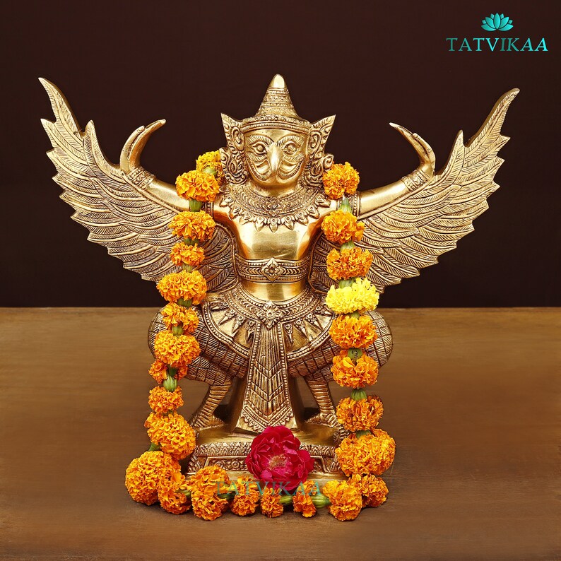 Garuda Statue in Brass . Home Decor. - Etsy