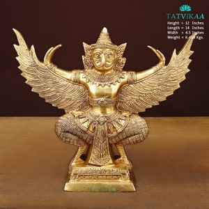 Garuda Statue in Brass . Home Decor. - Etsy