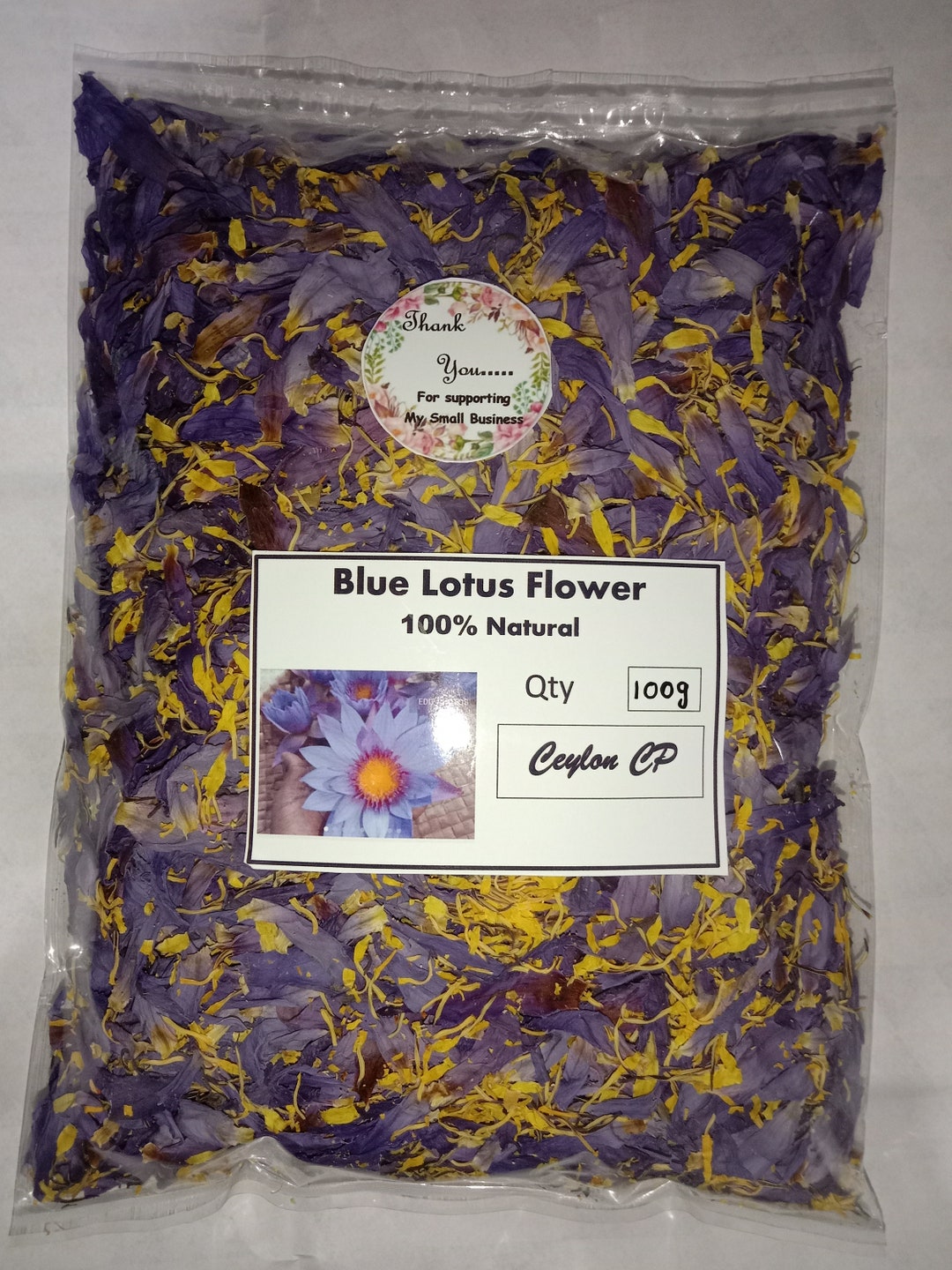 100% Organic Egyptian Blue Lotus, Premium Blue Lotus Flowers, Chakra ...