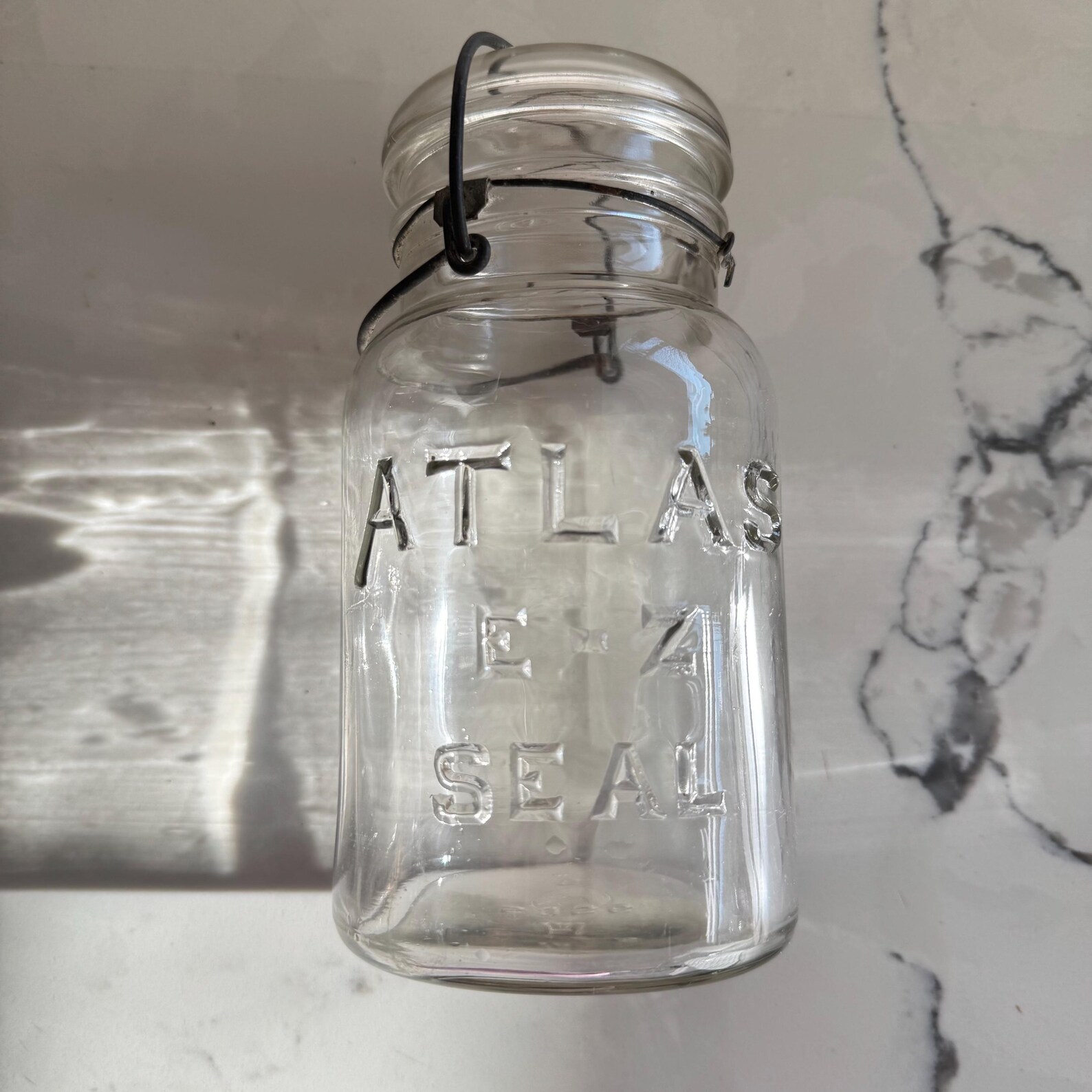 Vintage Atlas EZ Seal Mason Jar With Lid 7.5” Tall - Etsy