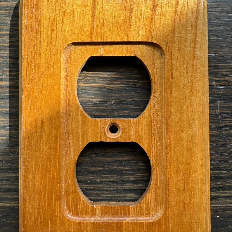 Vintage Traditional Wood Outlet Cover - Etsy