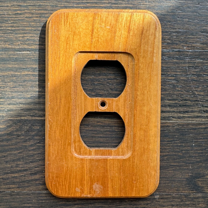 Wood Outlet Cover - Etsy