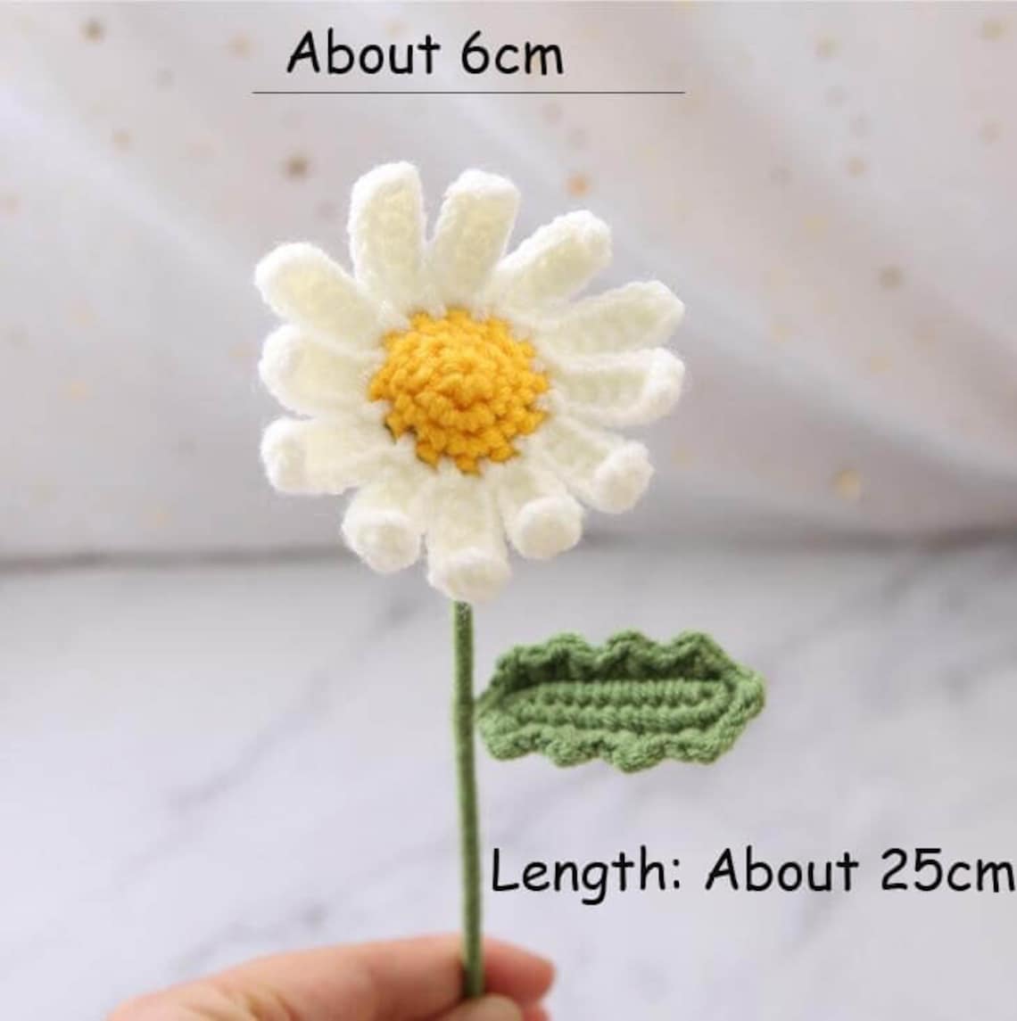 Crochet Bouquet of Flowers Daisy Bouquet 10 Pure Hand - Etsy