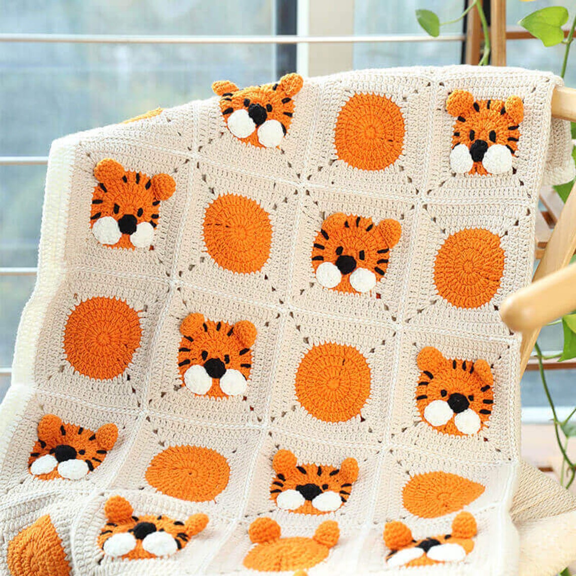 Crochet Blanket ,little Tiger Crochet Blankets,gift for Baby,handmade ...