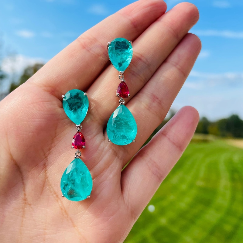 Metal and Stone Chandelier - Etsy