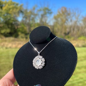 HAPPY DIAMOND Pendant, Floating Movable Diamond Pendant, Luxury Pendant ...