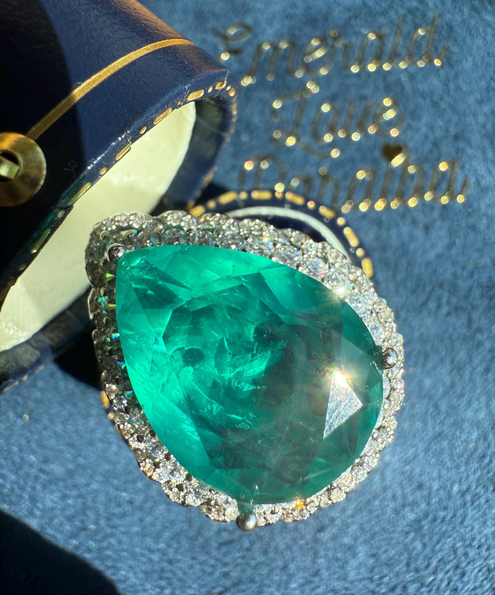 Forest Emerald Green RING for Her, Doublet Emerald Simulant MAY ...