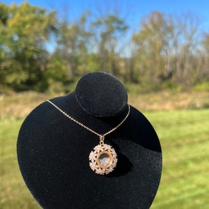 HAPPY DIAMOND Pendant, Floating Movable Diamond Pendant, Luxury Pendant ...