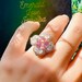 3 Carat Fancy Pink Crystal Statement Ring Luxury Wonderful Ring, Luxury ...