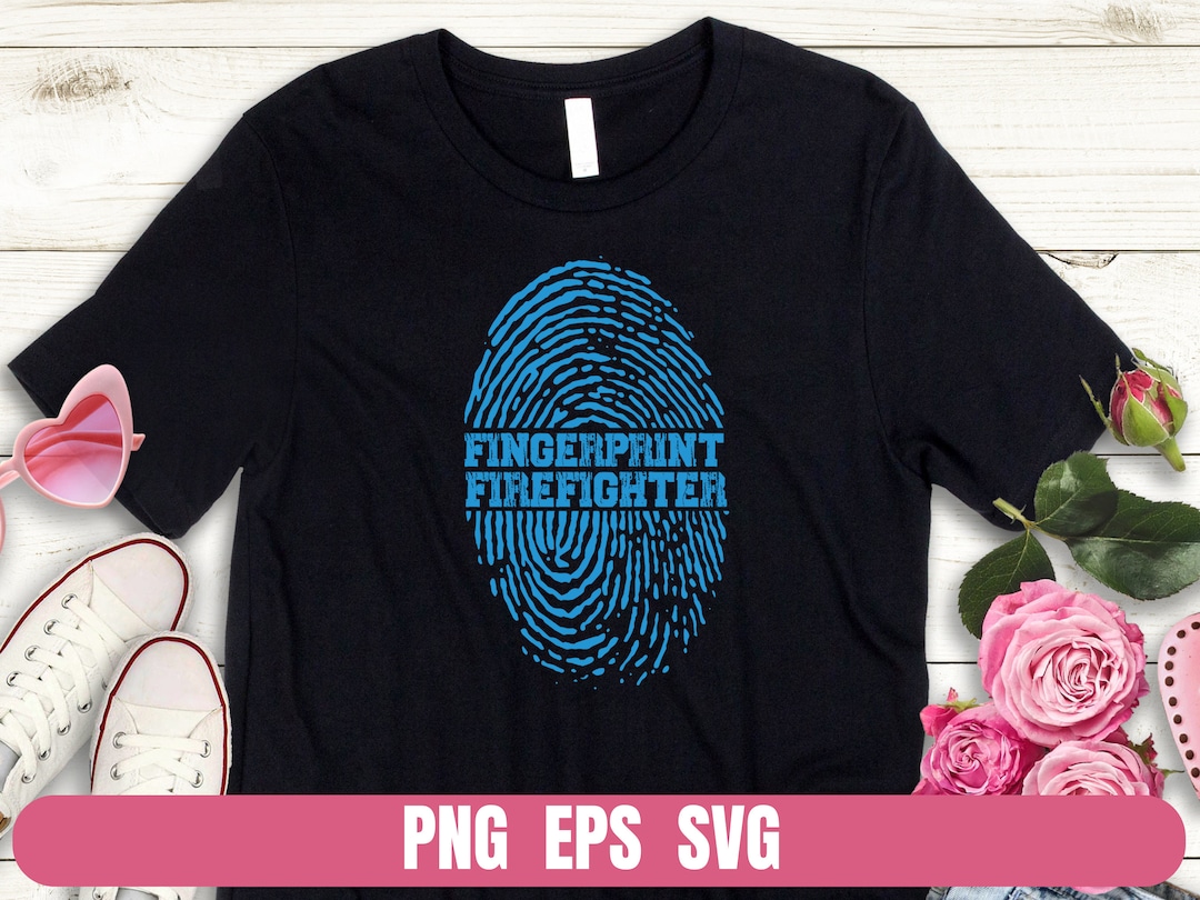 Design Png Eps Svg Fingerprint Firefighter Occupation Printing ...
