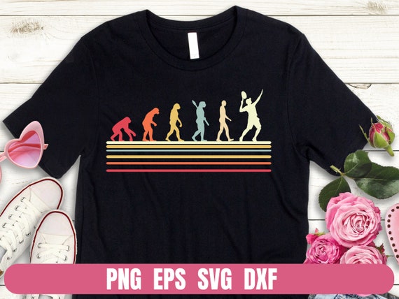 Design Png Eps Svg Dxf Tennis Evolution Printing Sublimation - Etsy