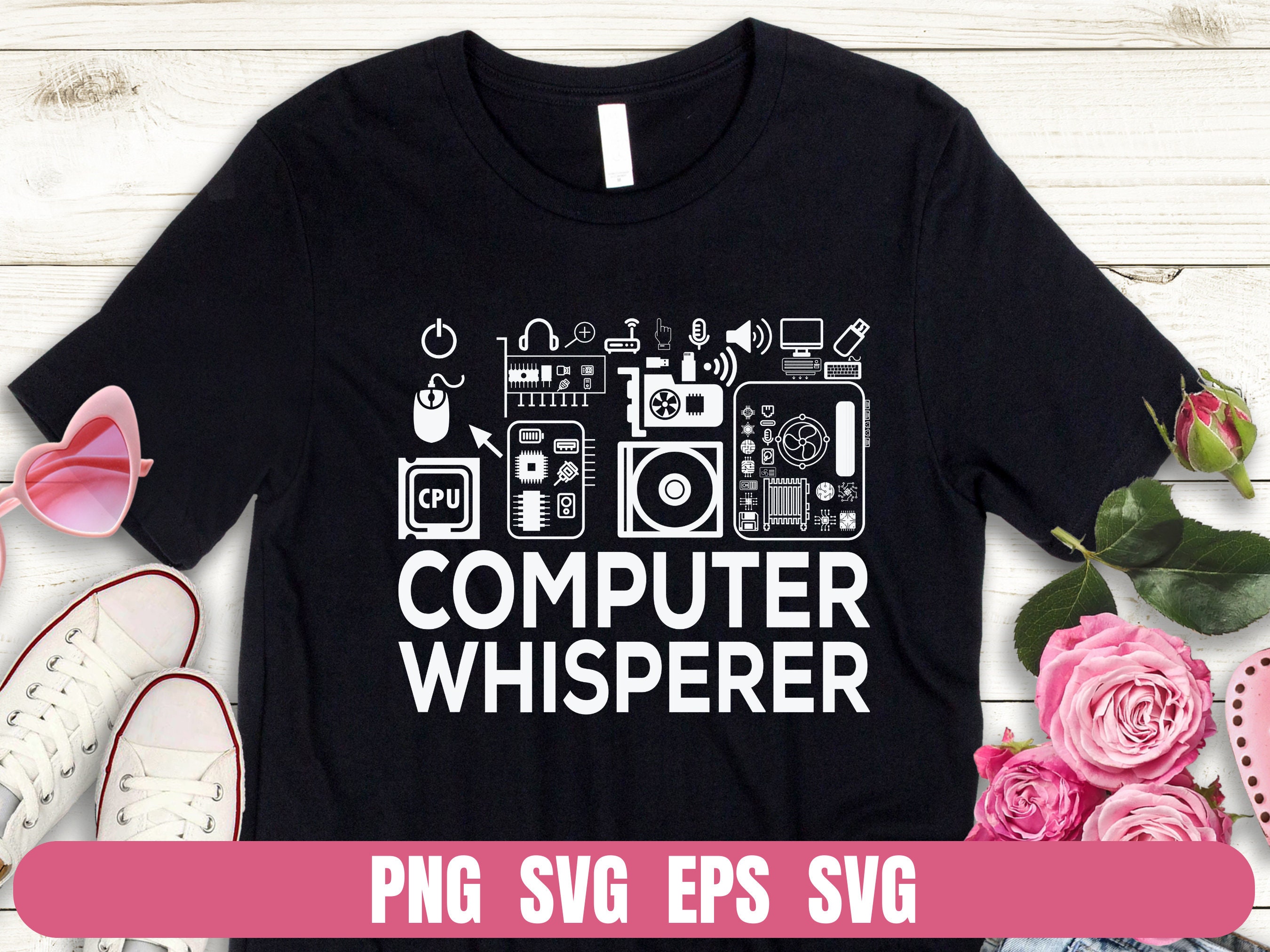 Design Png Eps Svg Dxf Computer Whisperer IT Tech Support - Etsy Australia