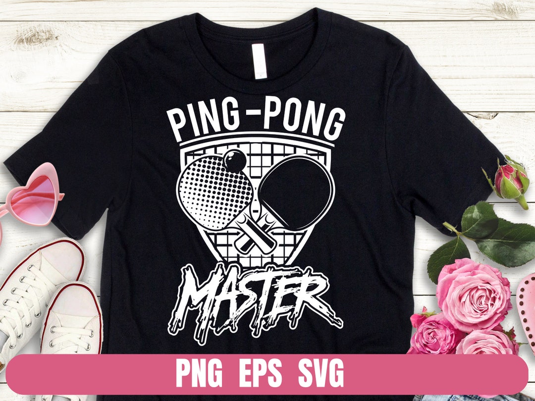 Ping Pong Master Sport Design Printing Sublimation Tshirt PNG & EPS ...