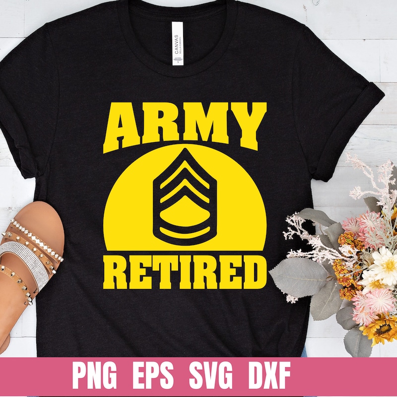 Us Army Retired Svg - Etsy