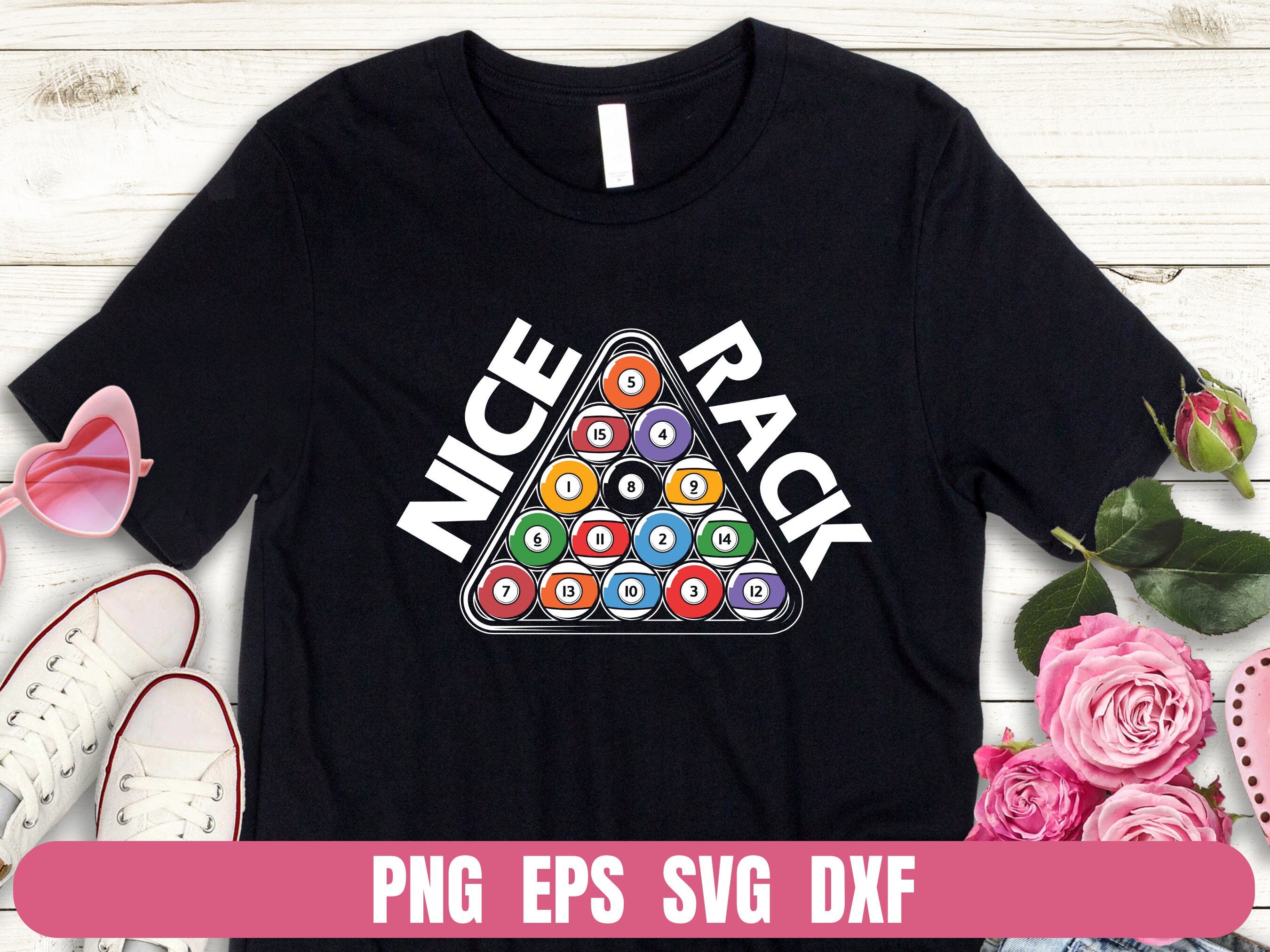 Design Png Eps Svg Dxf Nice Rack Billiards Balls Printing - Etsy