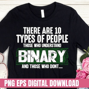 Binary Code Nonbinary , Programmer Computer Printing Tshirt PNG Digital ...