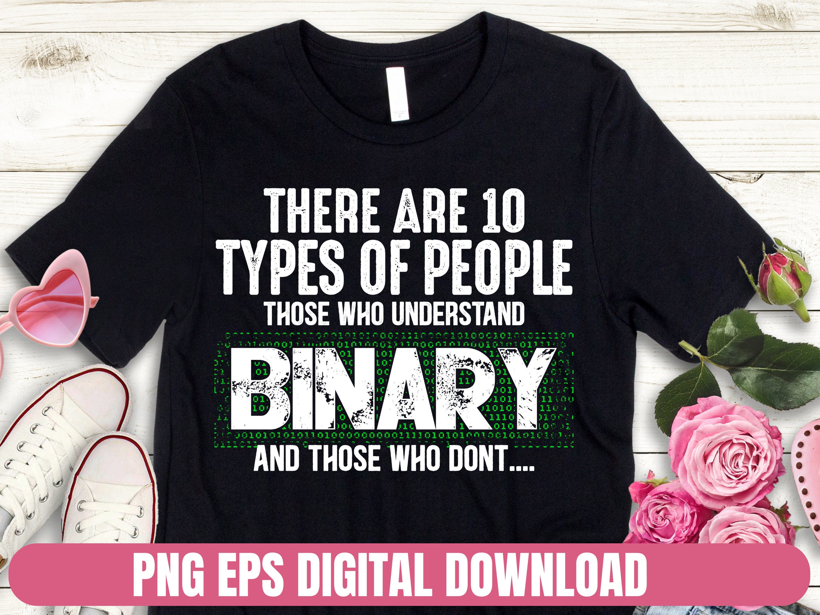 Binary Code Nonbinary , Programmer Computer Printing Tshirt PNG Digital File Download - Etsy