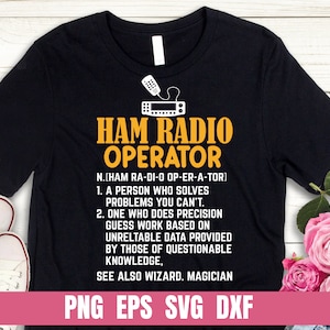 Design Png Eps Svg Dxf Ham Radio Operator Printing Sublimation Tshirt ...