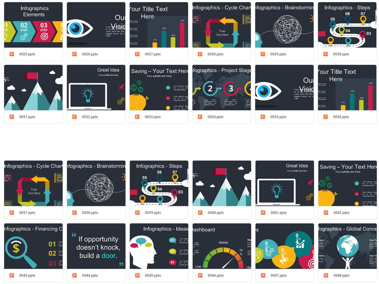 Powerpoint Slides With 2200 Infographics Templates PPT Slide - Etsy