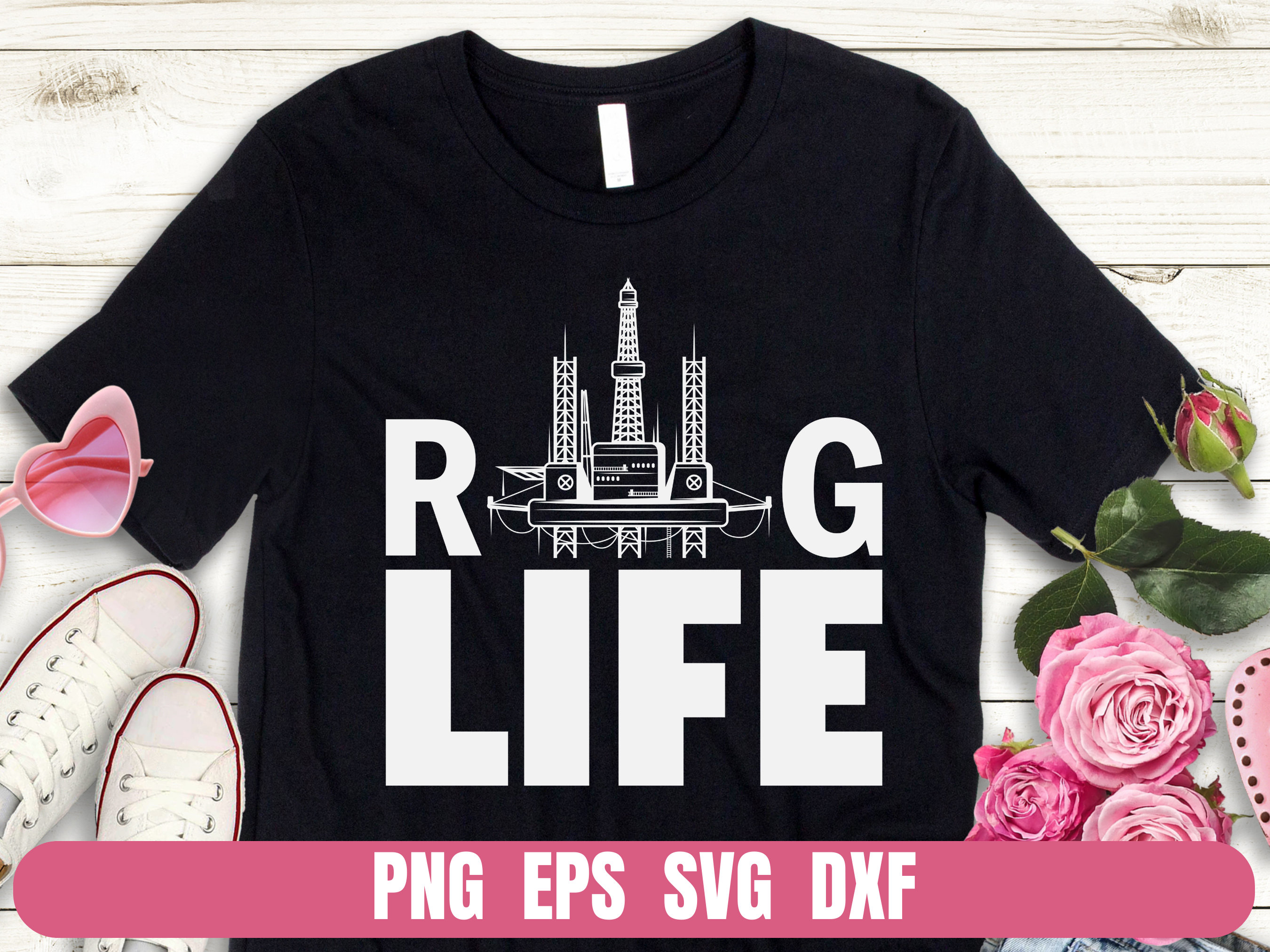 Diseño Png Eps Svg Dxf Funny Oil Rig Art For Oil Field Men Oilfield ...