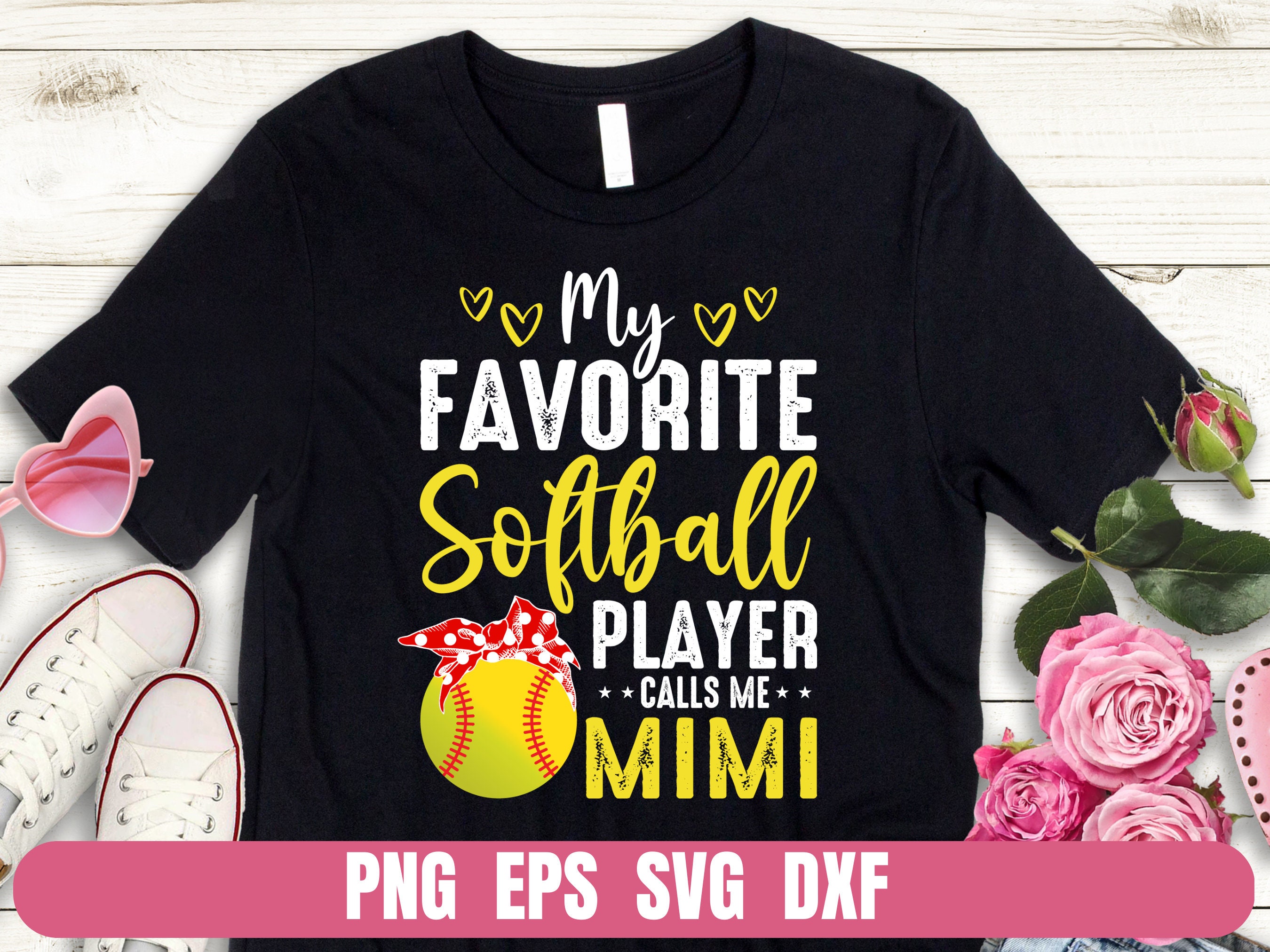 My Softball Player Calls Me Mimi Design Png Eps Svg Dxf - Etsy