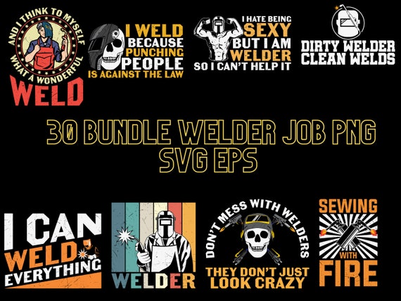 30 Bundle Design Png Eps Svg Werder Job Welding Printing - Etsy Australia