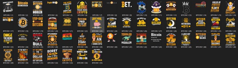 200 Bundle Design Png and EPS Cryptocurrency Bitcoin Btc - Etsy