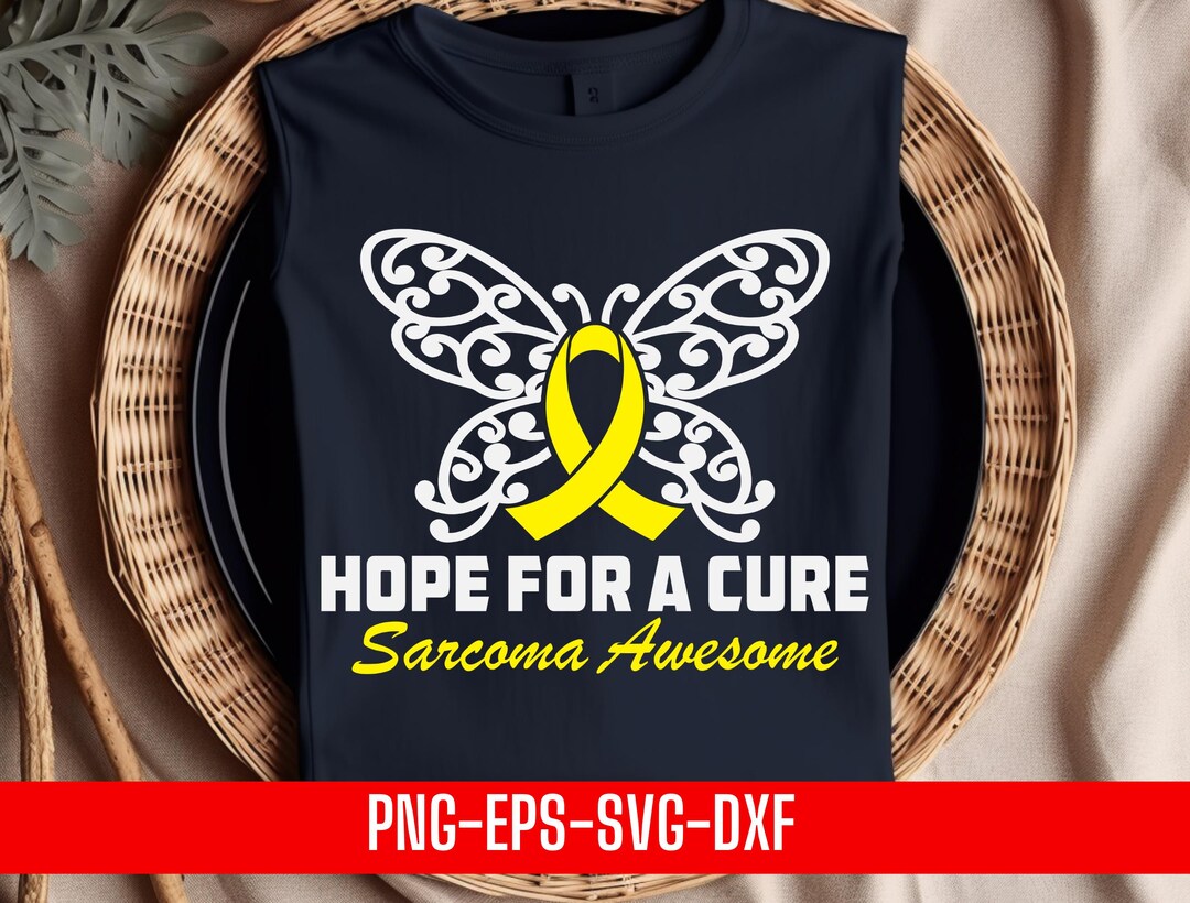 Sarcoma Awareness Ribbon, Hope for a Cure, Digital File (png, Eps, Svg ...