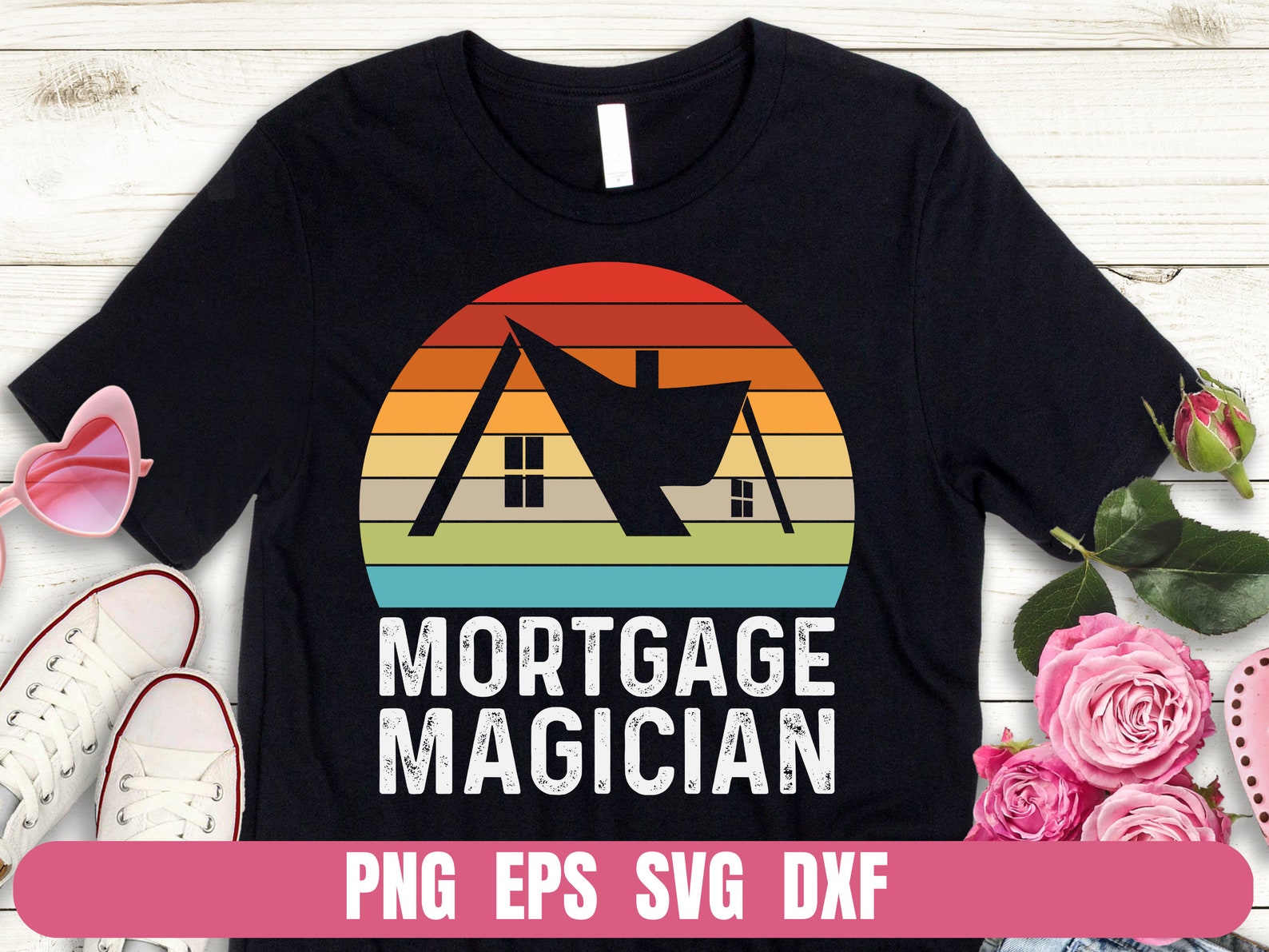 Design Png Eps Svg Dxf Vintage Mortgage Loan Officer Printing - Etsy