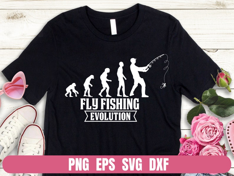 Funny Fly Fishing Evolution Design (digital Download) - Etsy