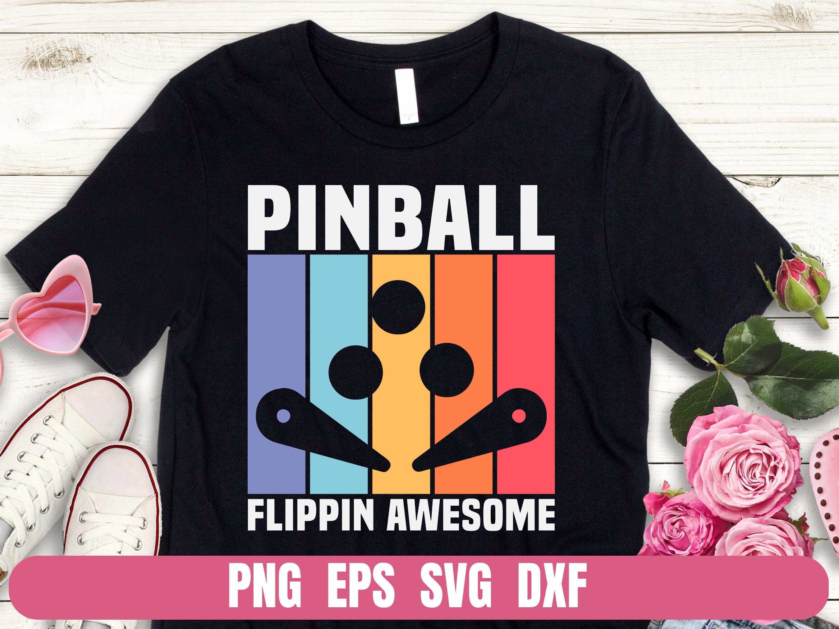 Diseño Png Eps Svg Dxf Pinball Arcade Game Flippin - Etsy México