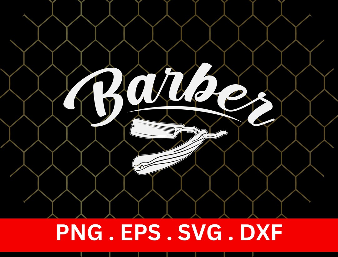 Barber Equipment Razor Png Eps Dxf Svg Design Printing T-shirt Digital ...