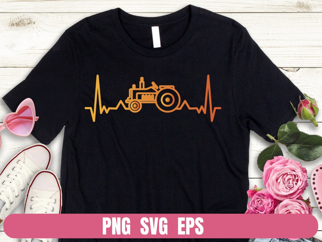 Design Png Eps Svg Heartbeat Tractor Pulling Vehicle Printing ...