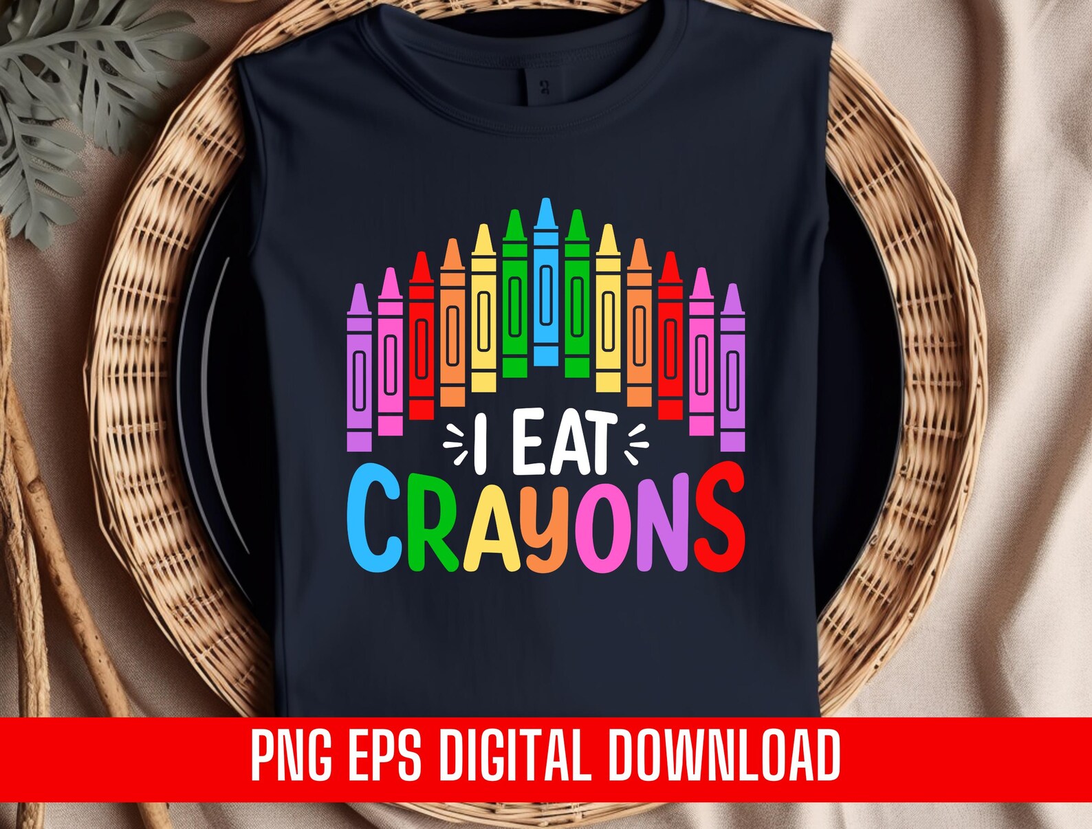I Eat Crayons Pre School Png Eps Design Printing T-shirt Digital File ...
