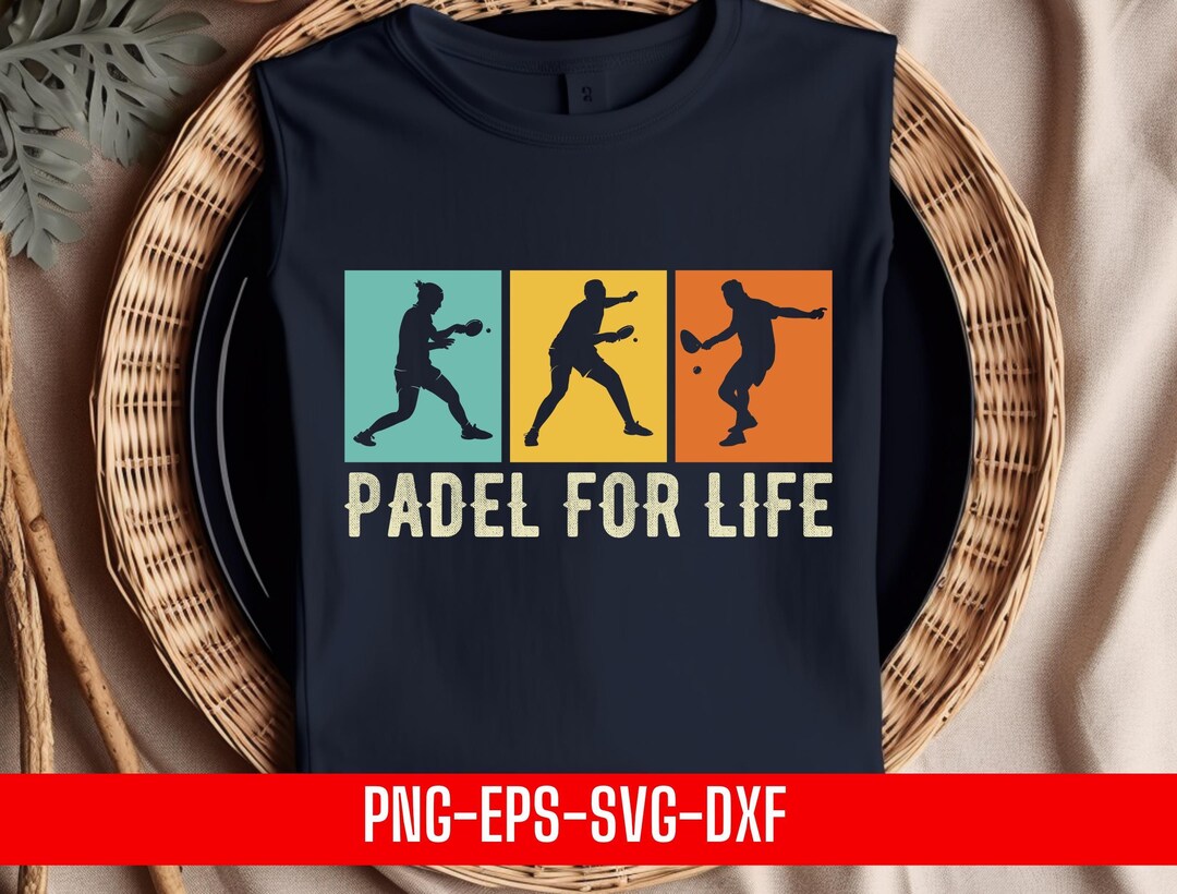 Padel for Life Png Eps Svg Dxf, Padel Tennis Sport Design, Racket Game ...