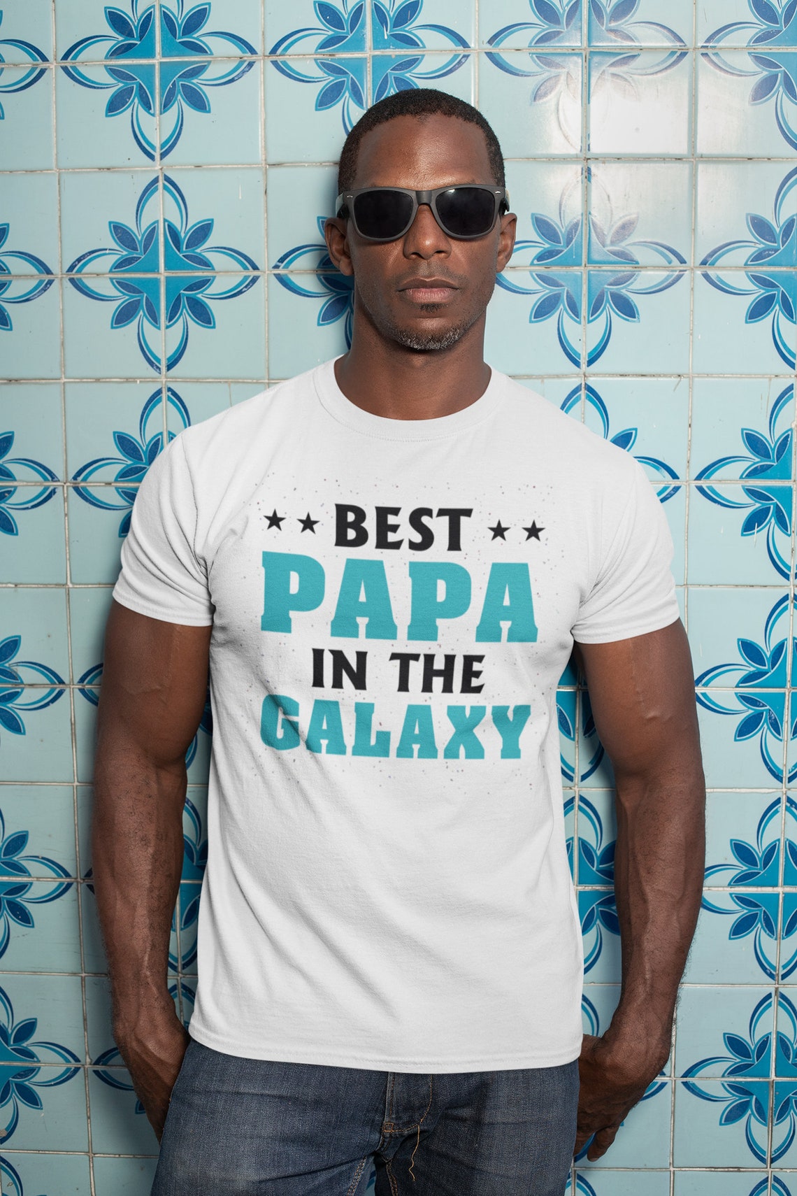 Best Dad in the Galaxy Png Eps Svg | Space Dad T-shirt Design | Father ...