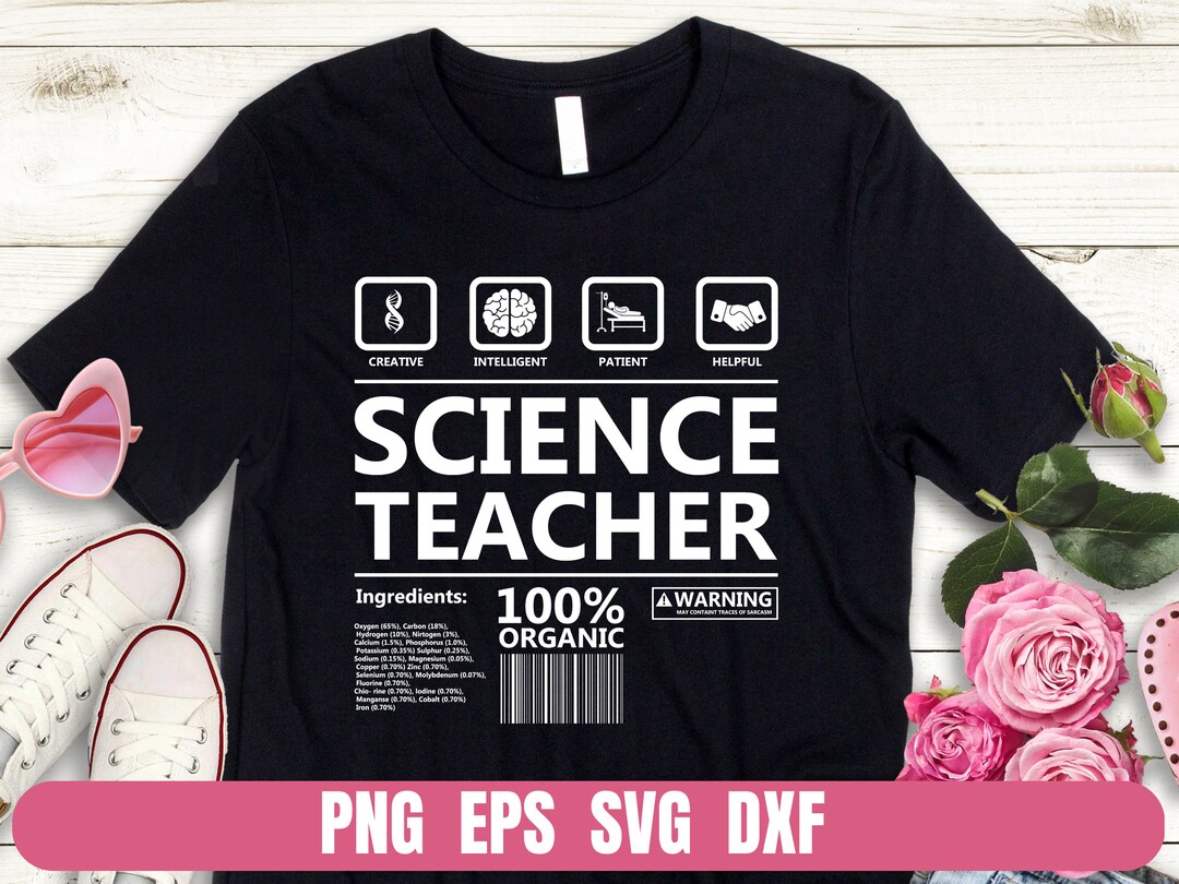 Design Png Eps Svg Dxf Science Teacher Fun Fact Printing Sublimation ...
